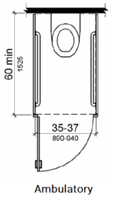 Smallest ADA Bathroom Layout | Ironwood Manufacturing