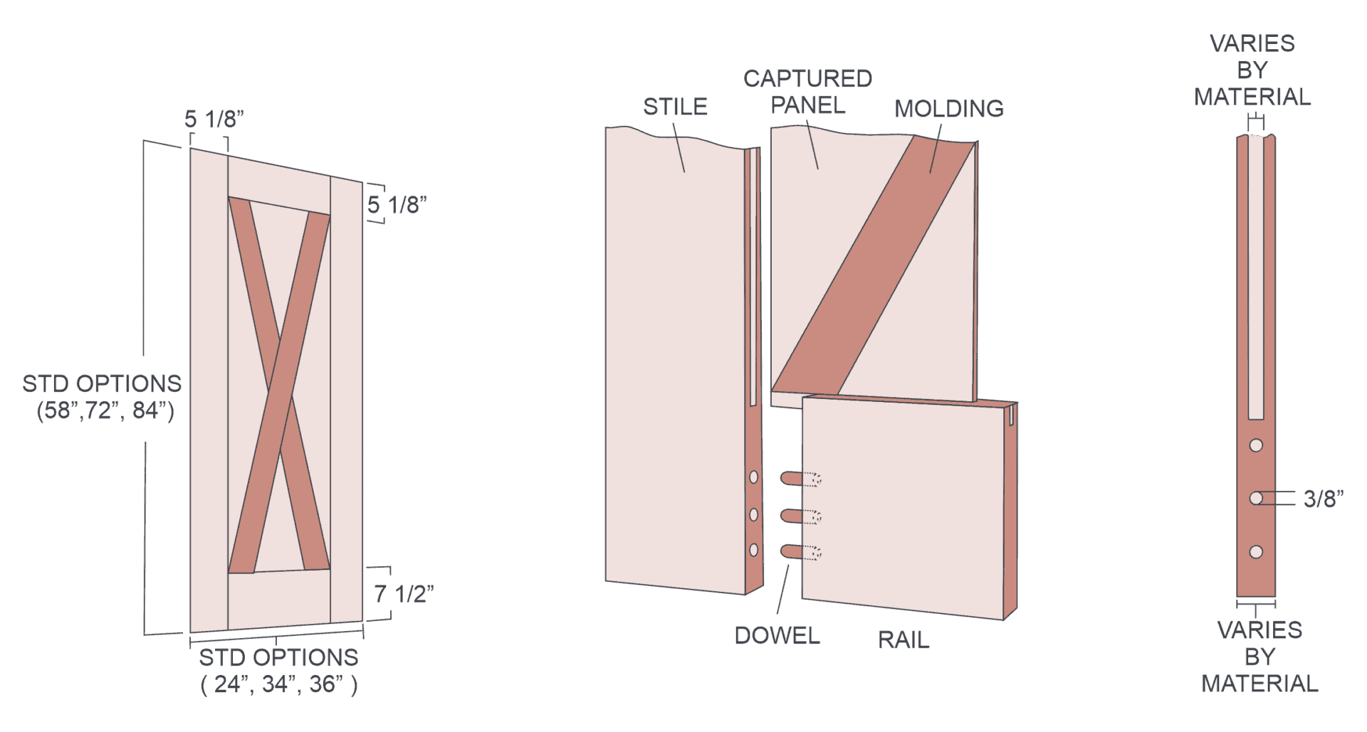 Barn X Partitions - Ironwood Mfg