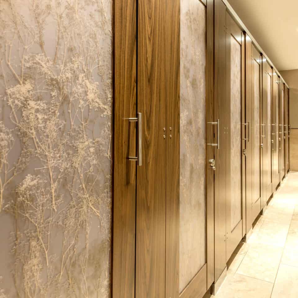 Wood Veneer Toilet Partitions | Ironwood Manufacturing