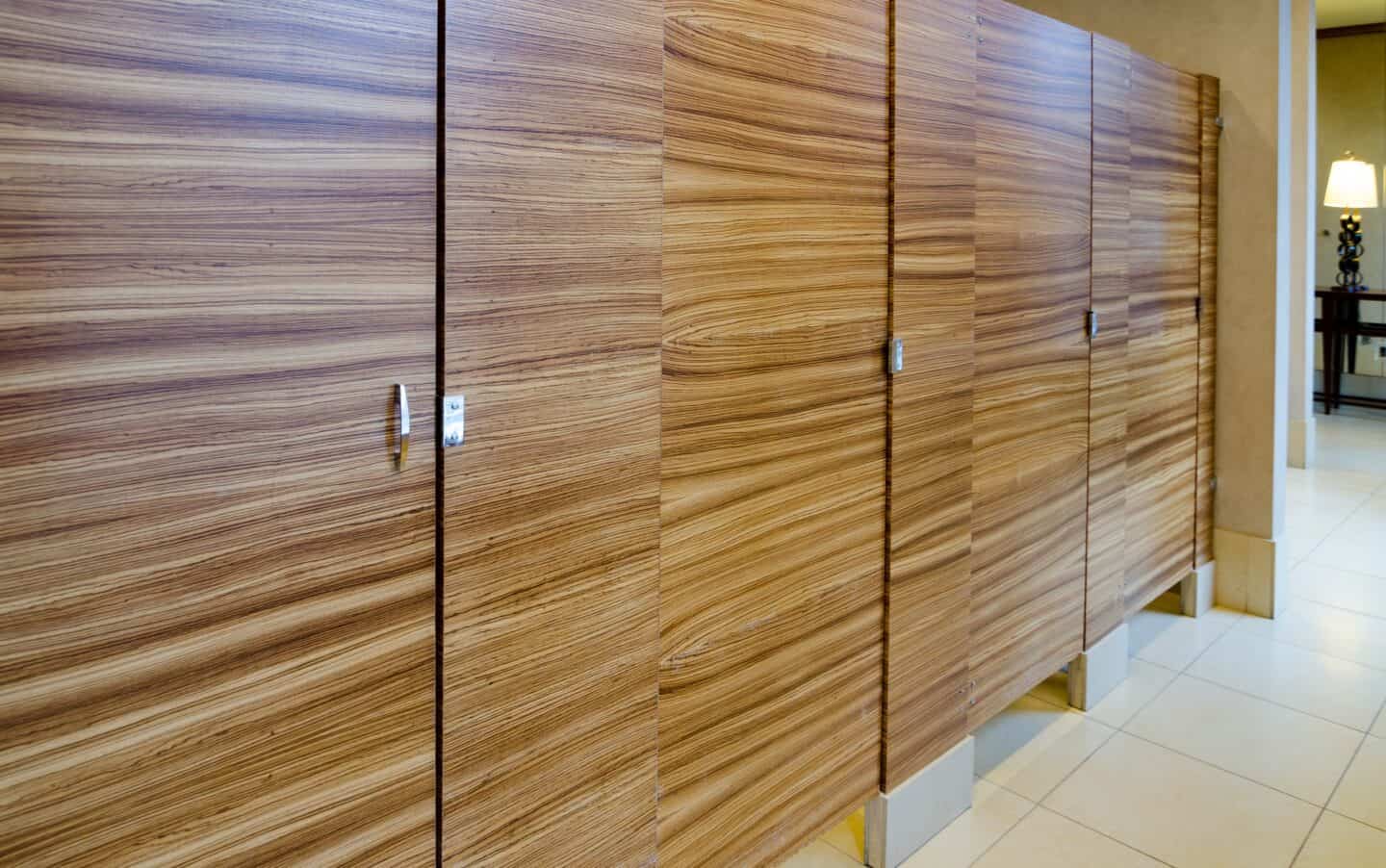 Wood Veneer Toilet Partitions | Ironwood Manufacturing